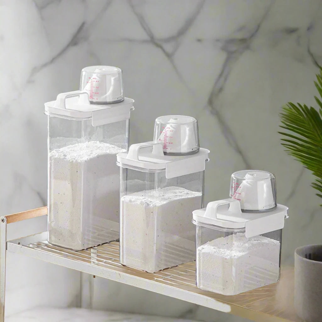 Airtight Laundry Detergent Storage Box with Labels & Lids – My Place ...